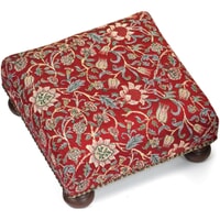 Evenlode Tapestry Footstool, Red