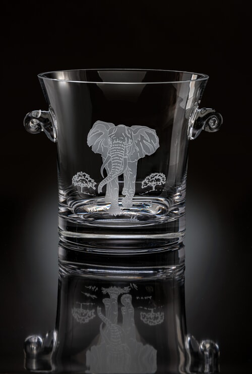 Julie Wear Safari Ice Bucket, Elephant Coming Forward