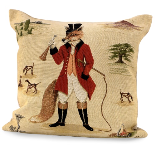 Fox Hunter Tapestry Pillows
