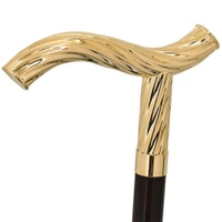 Golden Handled Italian Walking Sticks