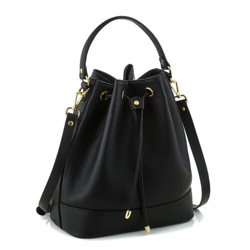Pamela Leather Scrunch Bag