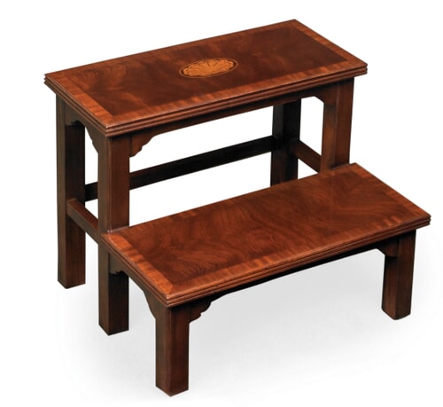 Swirl Mahogany Bed Steps
