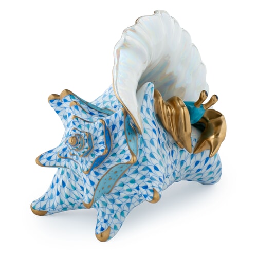 Herend Reserve Conch Shell with Crab